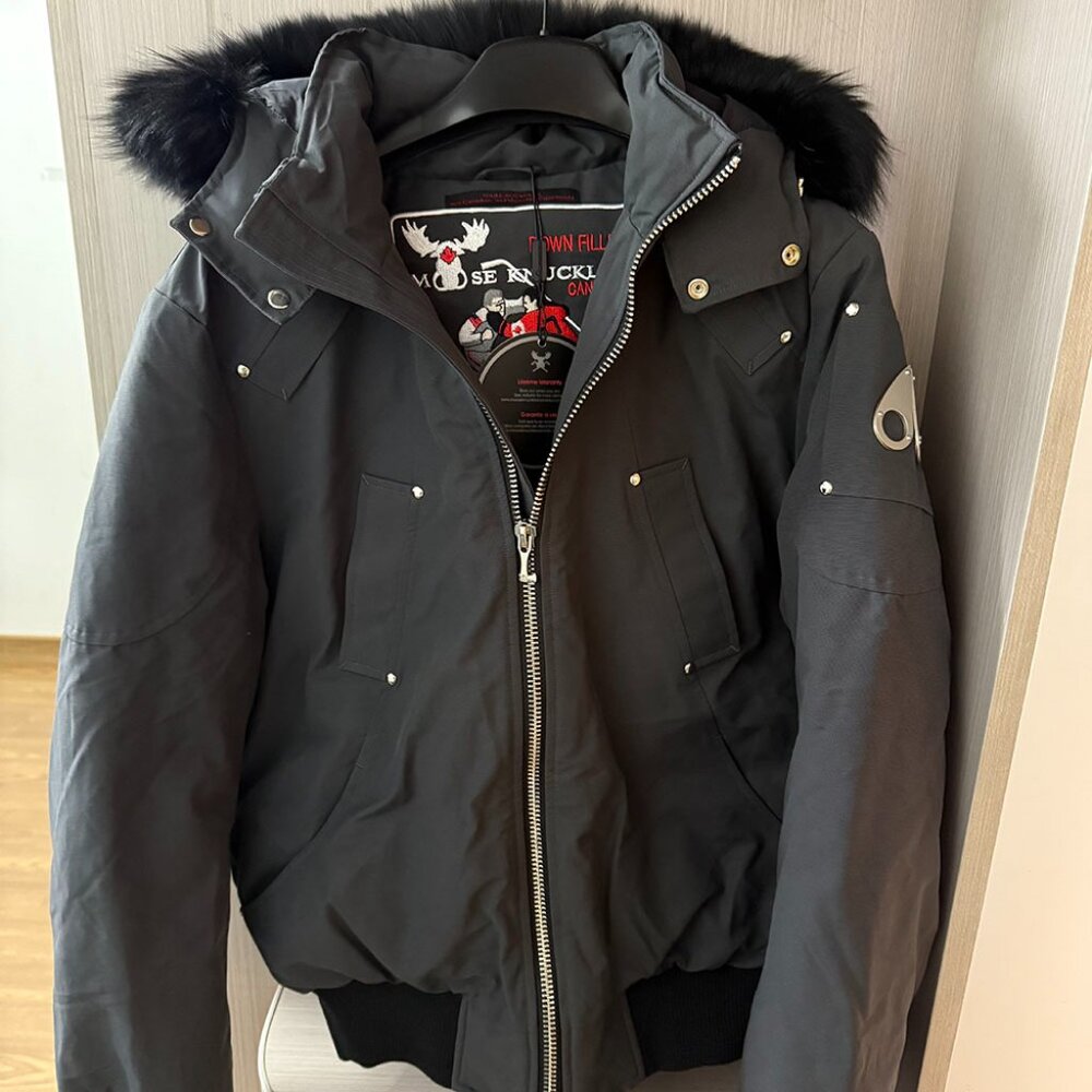 Moose Knuckles Ballistic Down Bomber Jacket Xl - Gem